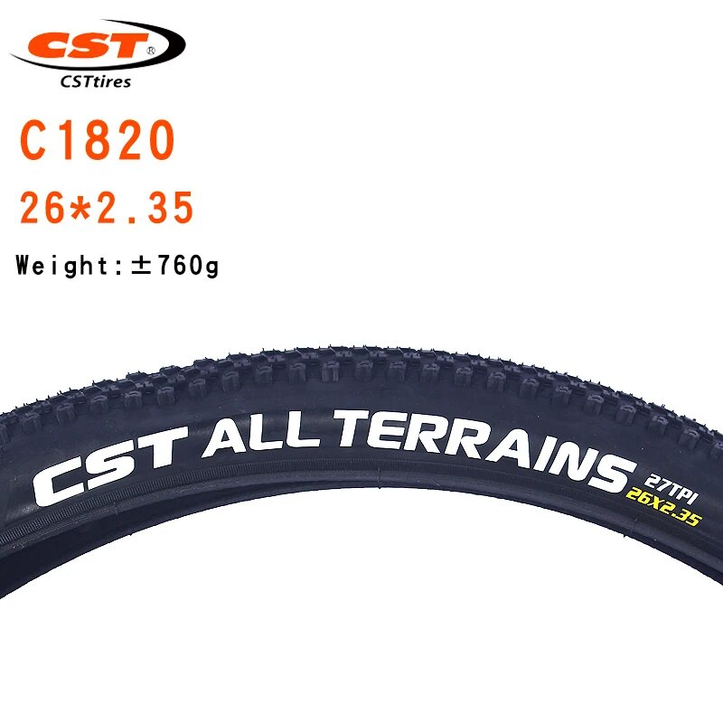 CST C1820/C1446 Шины для горных велосипедов 20-29 дюймов черные Черный, C1820 26X2.35
