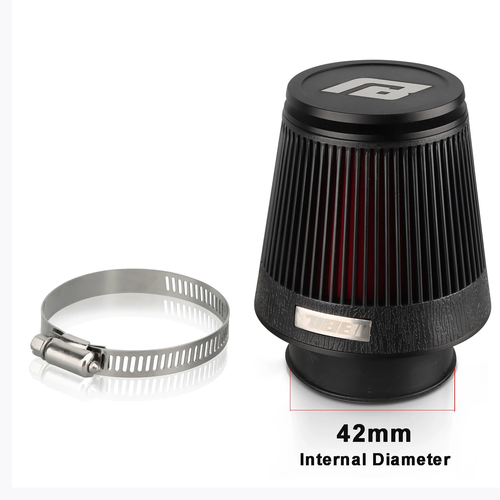 NIBBI съемный воздушный фильтр с ЧПУ для Yamaha KTM kawasaki Pit Bike, аксессуары для мотоциклов 42 мм 48 мм Sportster, воздушный фильтр с грибовидной головкой BK 42mm straight