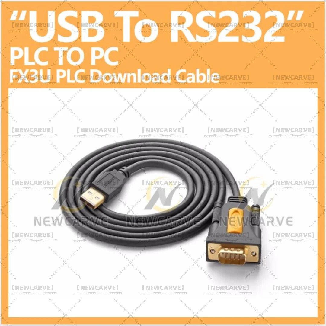 Кабель USB-RS232 NEWCARVE для FX3U PLC