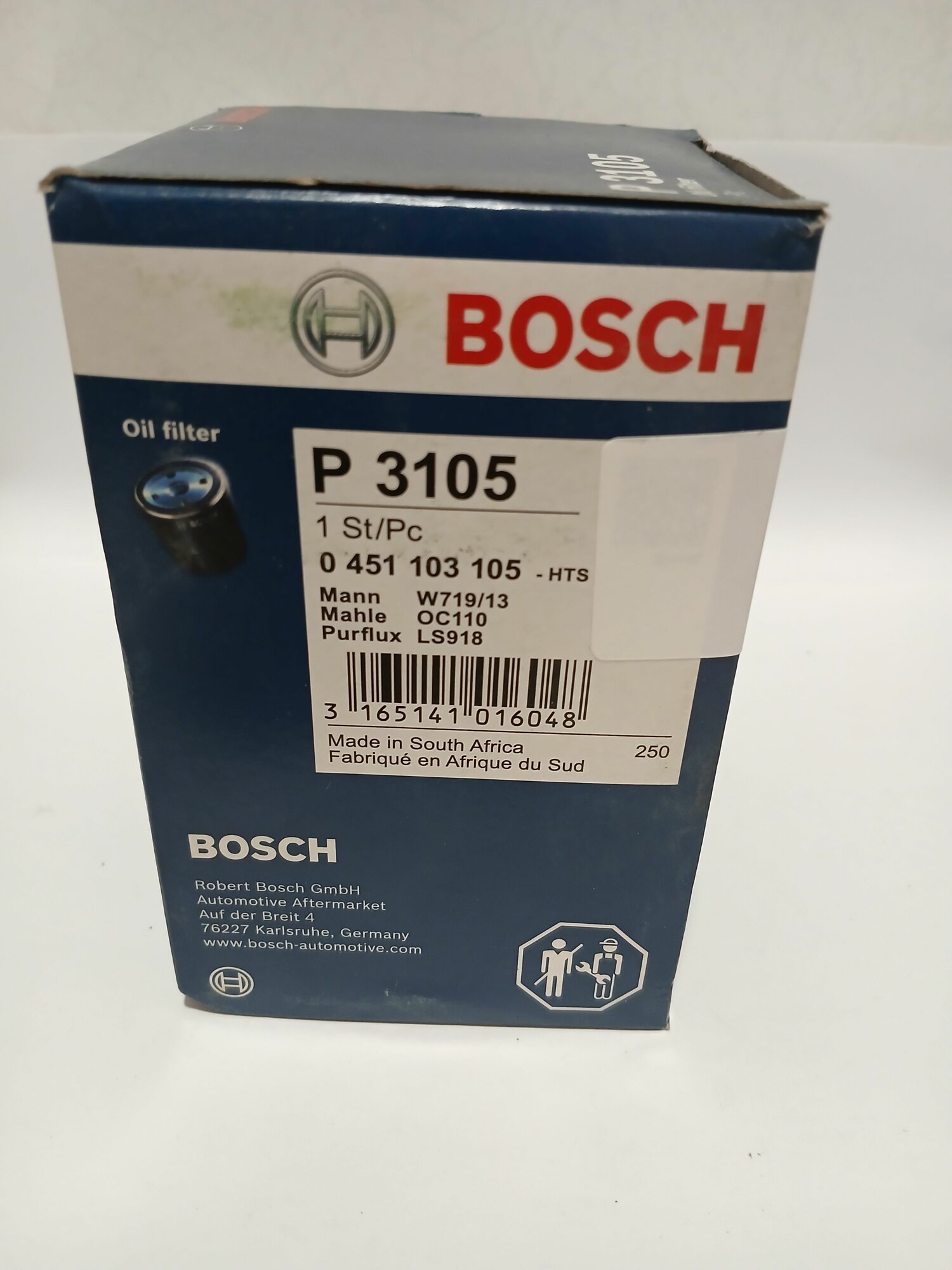 Фильтр масляный BOSCH 0451103105
