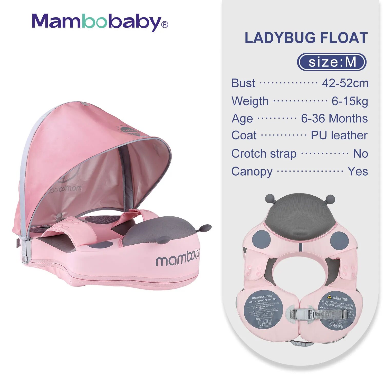 Детские поплавки Mambobaby VIP Розовый, Pink Conapy M