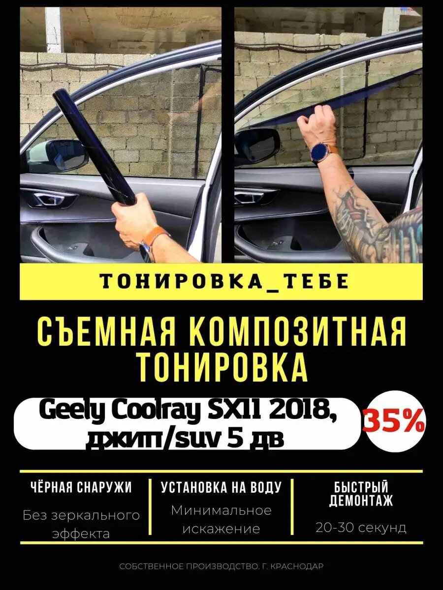 Съемная тонировка для Coolray SX11 35%