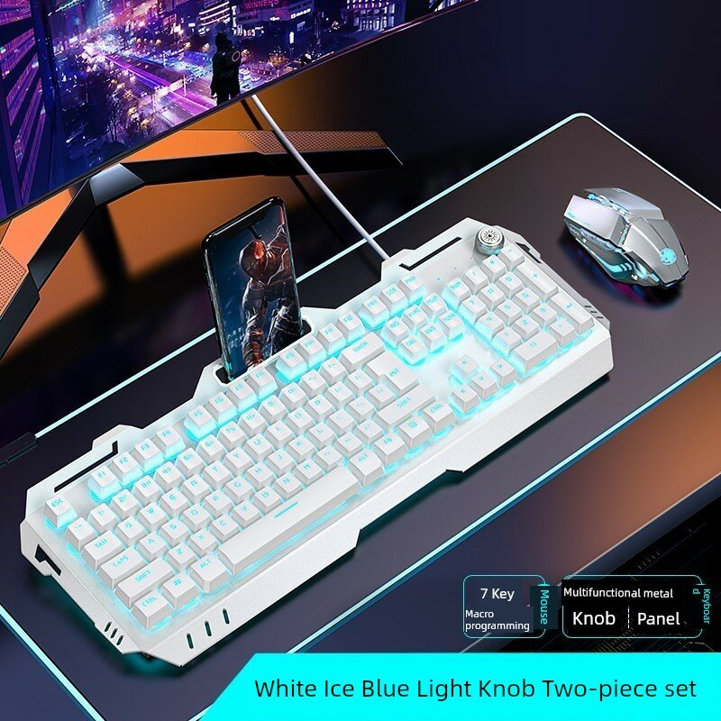 Комплект Spirit Blade подходит для механической клавиатуры и мыши Razer с реалистичным тактильным откликом, проводной