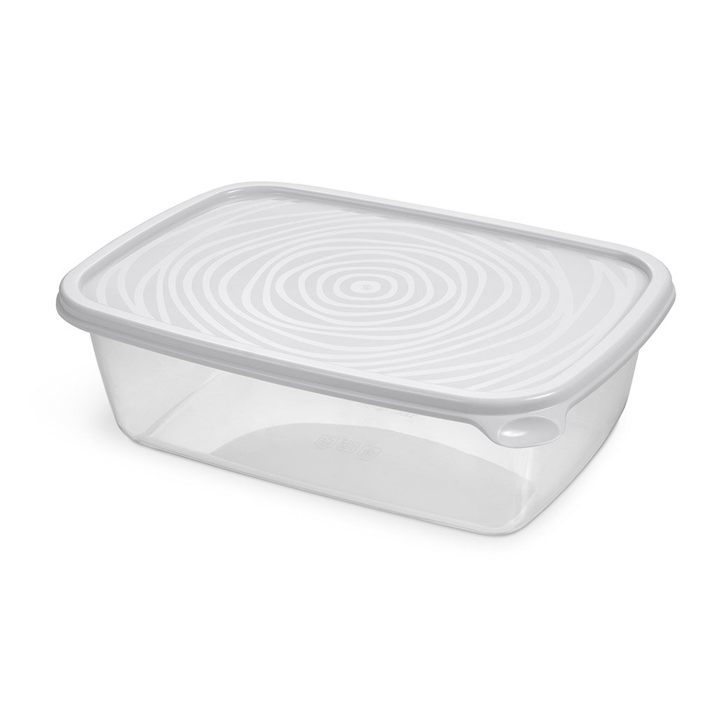 Контейнер АП 1.6л Романо прямоугольный светло-серый