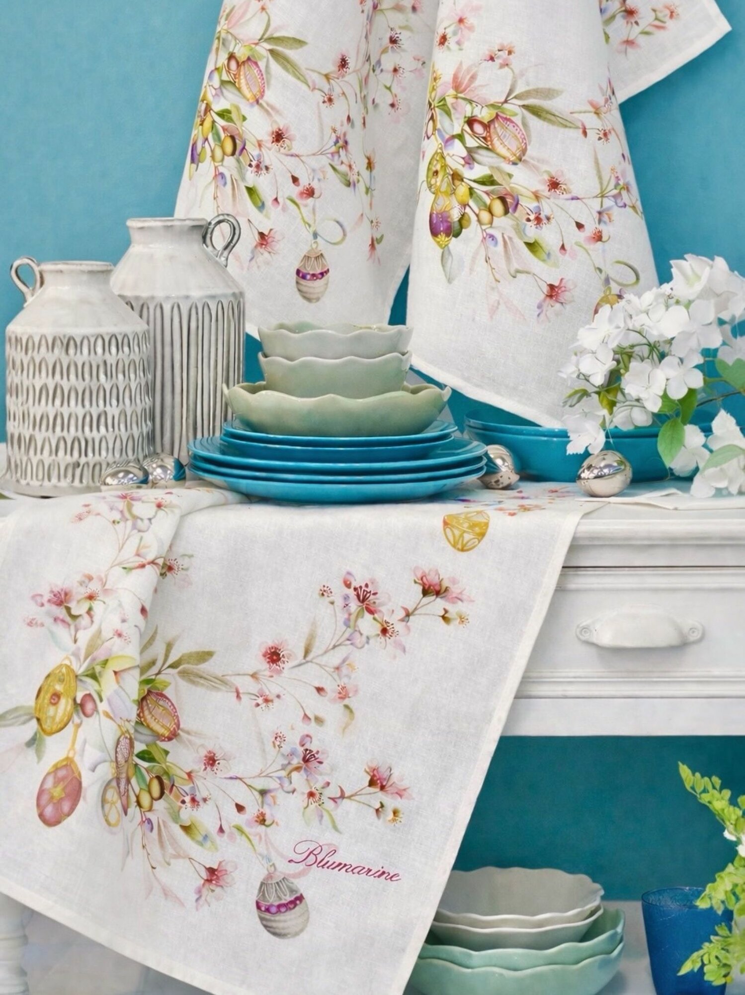 Полотенце Blumarine home collection PASQUA кухонное льняное