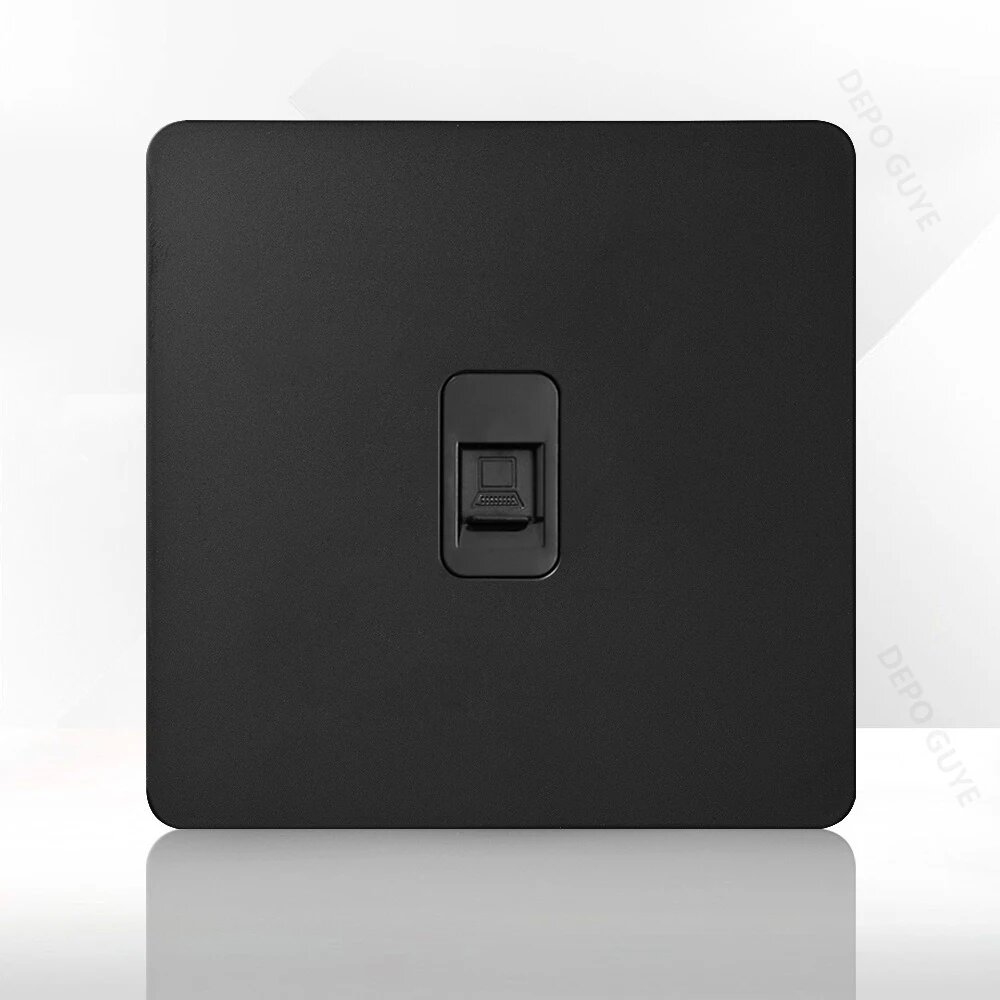 Переключатель Depo Guye черный RJ45CT5