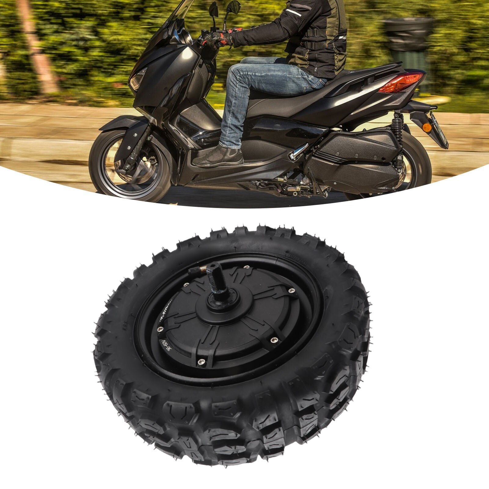 Бесщеточный мотор-колесо 36V-60V 500W-1500W 11" для электросамоката, внедорожника, электромотоцикла