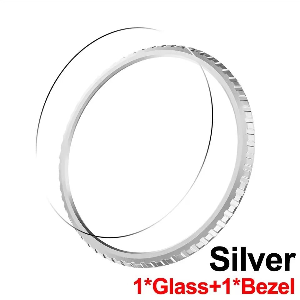 Металлический безель и защитные пленки для Samsung Galaxy Watch 8 Classic 46 Серебряный, Silver Set
