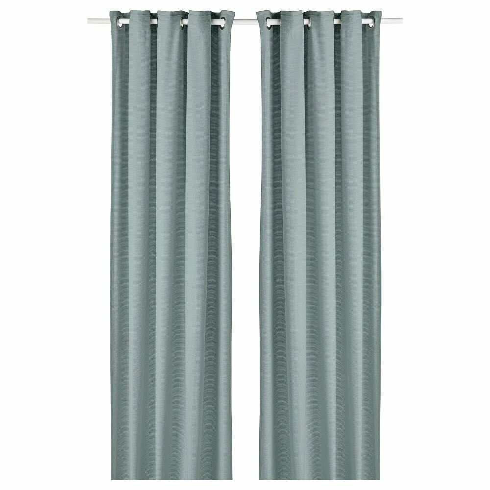 IKEA Комплект штор гардина 145х300 см крепление Лента светло-синий