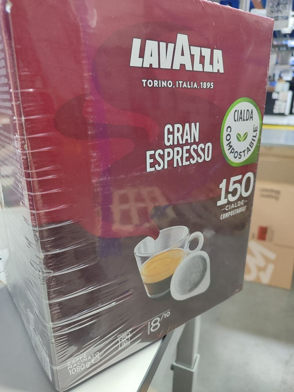 Кофе Lavazza Gran Espresso E.S.E, молотый, в чалдах, 150 шт.