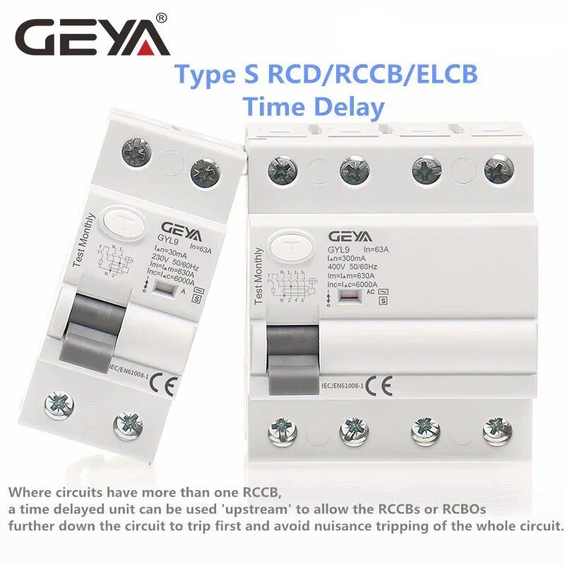GEYA GYL9 AC-S УЗО 2P 40A 300mA