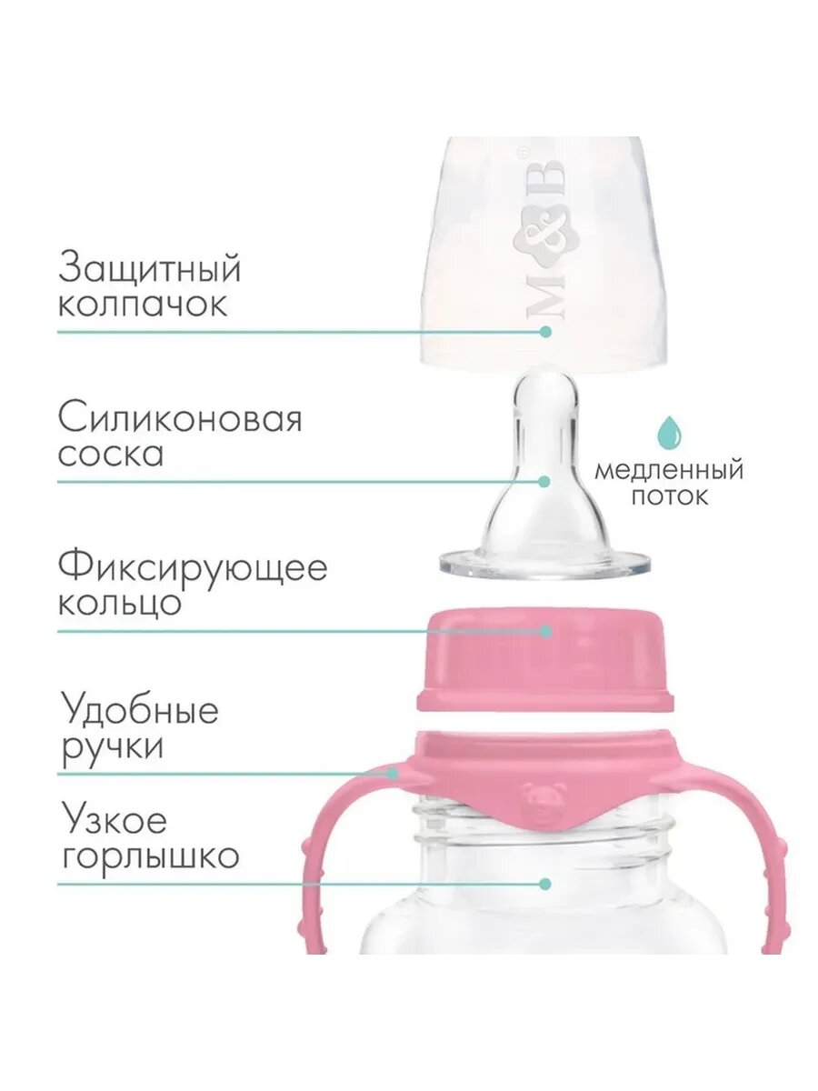 Мягкая бутылочка с ручками для малышей
