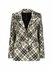 Куртка ELLERY Check-pattern jewel-button jacket, размер 38, black/black