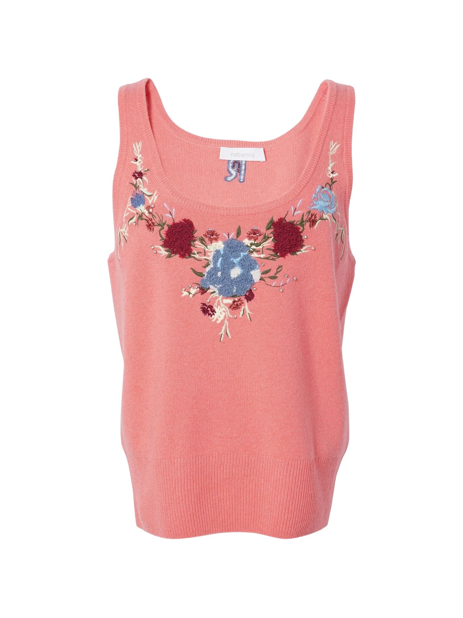 Свитер Floral-embroidered sleeveless sweater