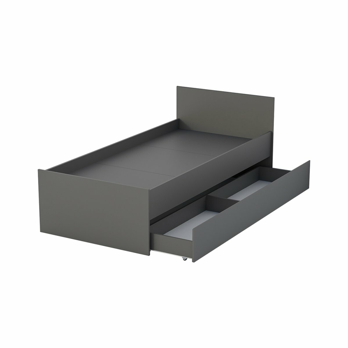 Кровать "Кэт-1" 0,9*2,0 м с ящиком - Графит