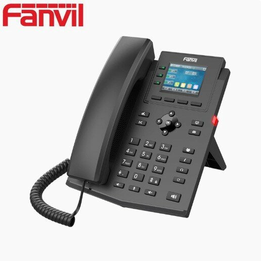 Fanvil X303 IP телефон с внешним блоком питания, цветной дисплей, протокол SIP, бизнес-телефон для офиса