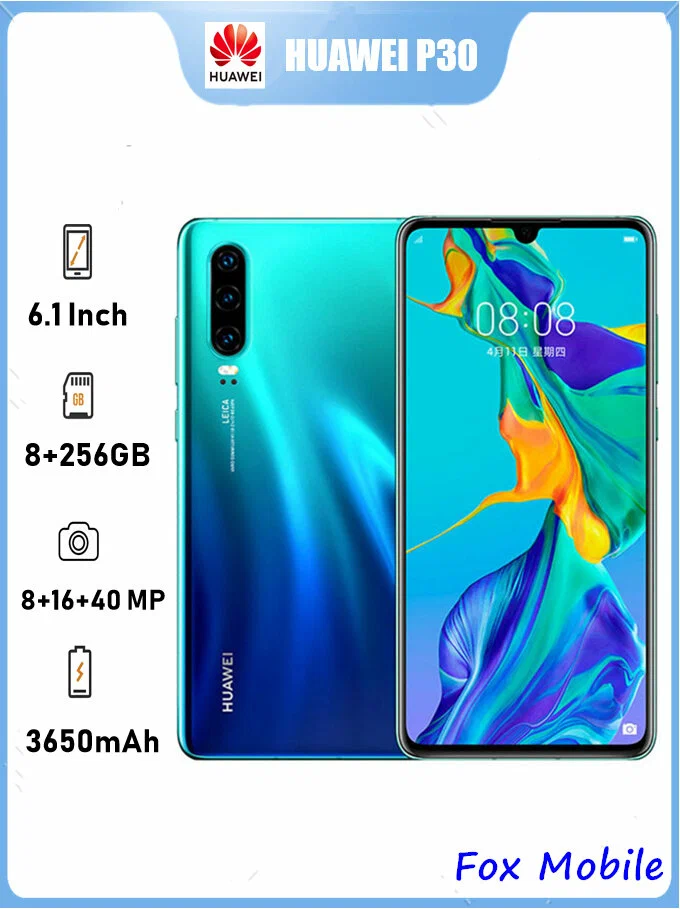 Смартфоны Hua wei P30 8+256 ГБ Global поддержка NFC Google Мобильные телефоны
