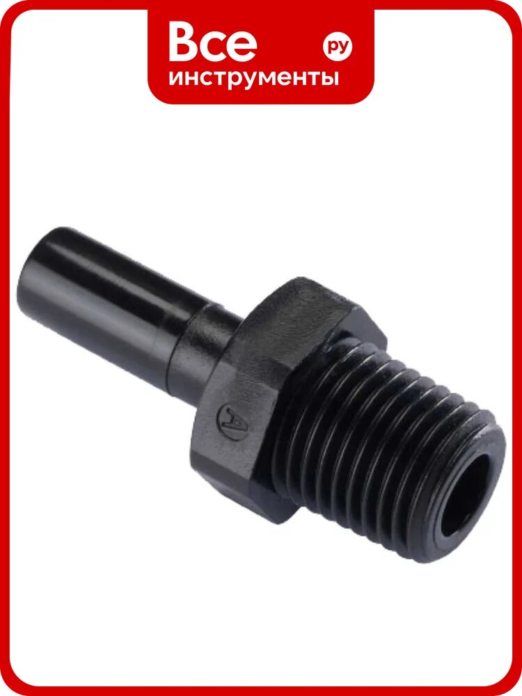 Адаптер CDC Pneumatics 10мм с резьбой G3/8 HCJ 10G03B – пластиковый переходник для пневматических систем