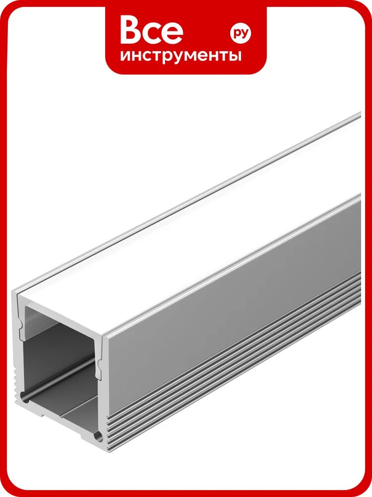 Профиль Arlight SL-SLIM20-H20-2000 ANOD 2 м 0 23722 023722, алюминиевый накладной, анодированный, цвет серебро