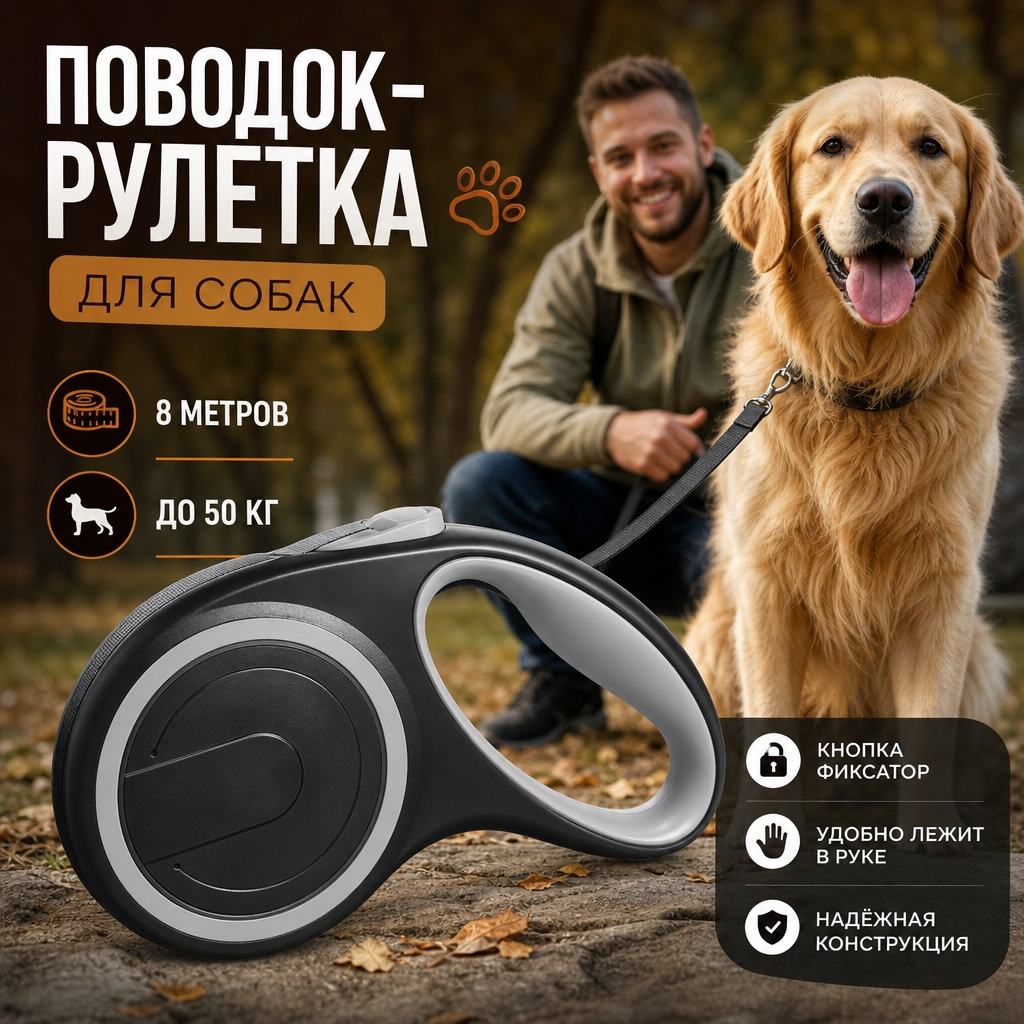 Прочный поводок для собак, прочный