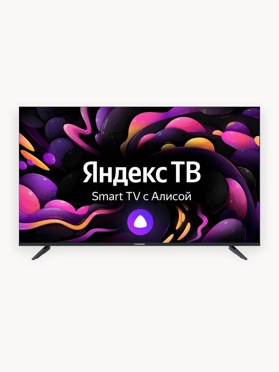 Телевизор LED Starwind 43" SW-LED43UG403 Smart Frameless черный/4K Ultra HD/DVB-T/60Hz/DVB