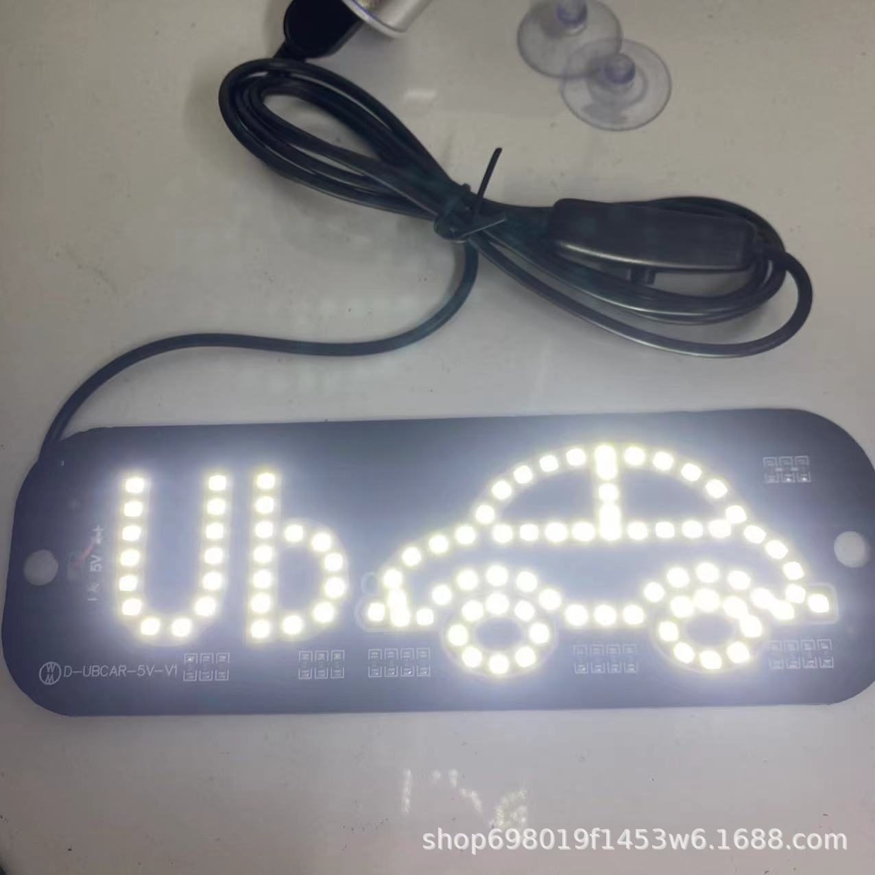 Универсальная салонная LED подсветка Uber белая USB индикаторная лампа для украшения авто