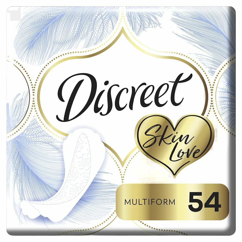 Discreet Прокладки ежедневные Skin Love Multiform 54 шт