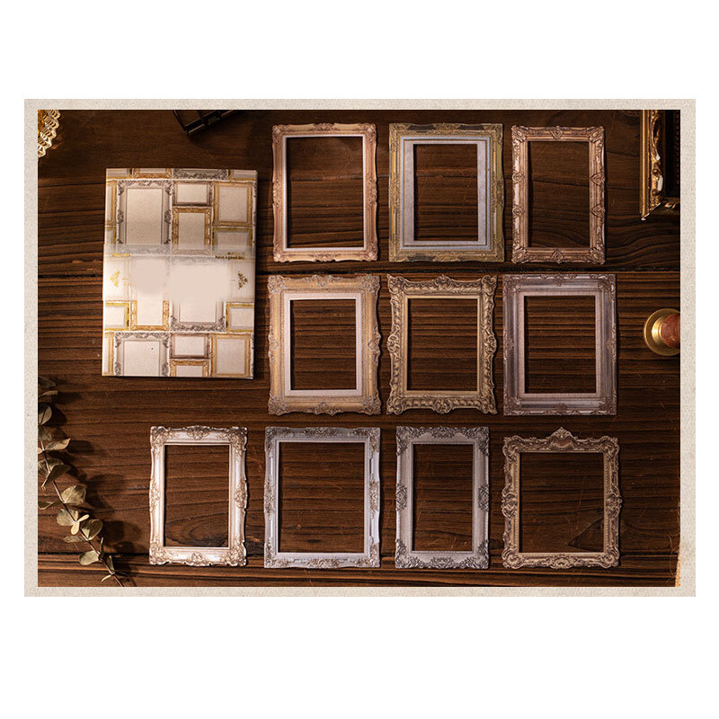 20 листовой винтажной бумажной рамки границ пограничной бумаги с тисненным рисунком для журнала искусства