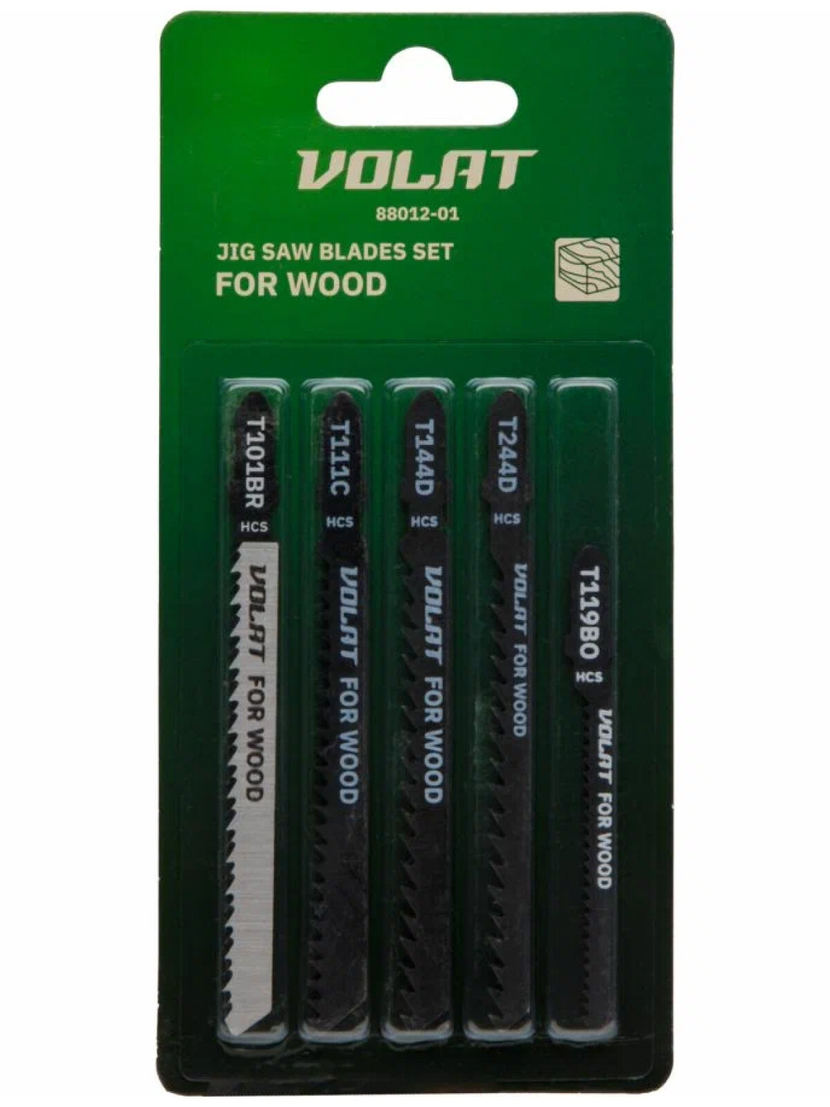 Пилка для электролобзика волат по дереву и по ламинату 5 штук (88012-01)