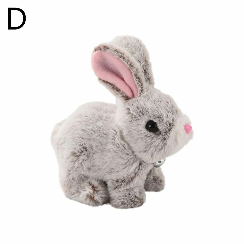Реалистичный плюшевый кролик - Идеальный подарок для любителей кроликов, Интерактивный, 17x10x17 см