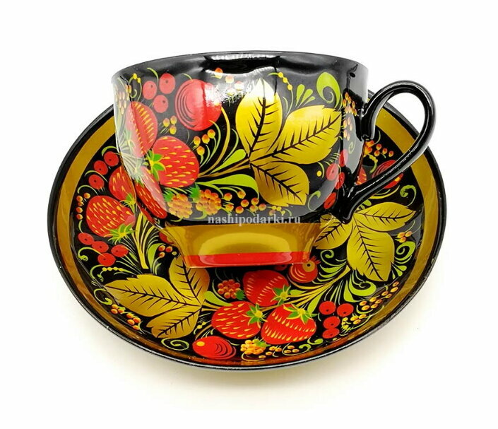 Чайная пара Хохлома 300 мл.