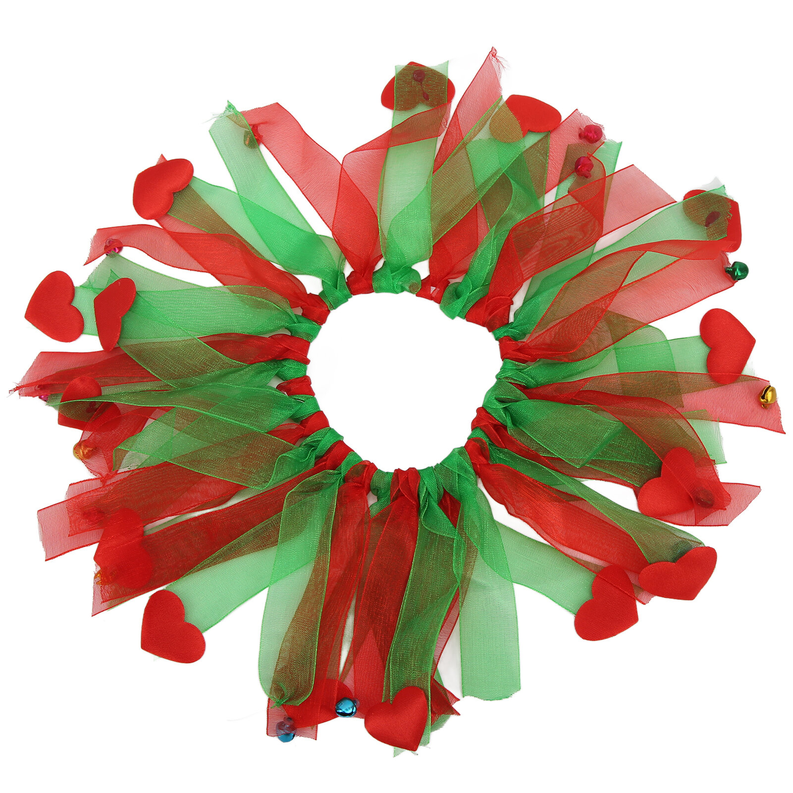 Мягкий красочный декоративный рождественский ошейник для домашних животных в виде собачки с колокольчиками для вечеринки и фотосессии.