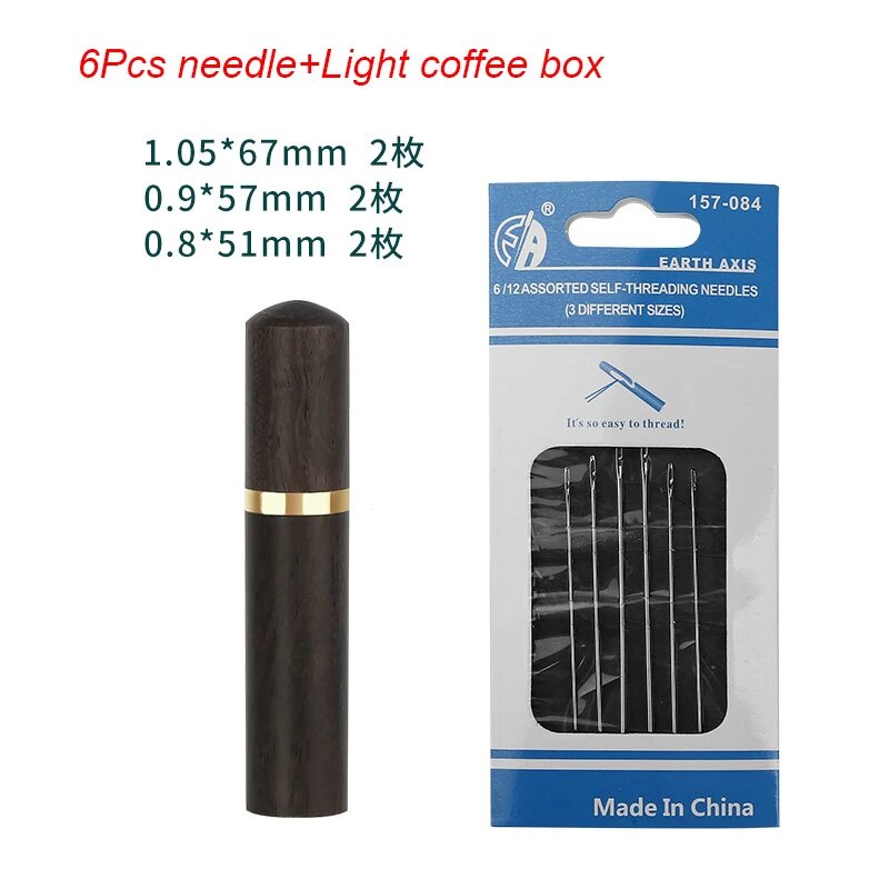 Швейные иглы для рукоделия из нержавеющей стали 6/12 шт. 6PCS Needle Box02