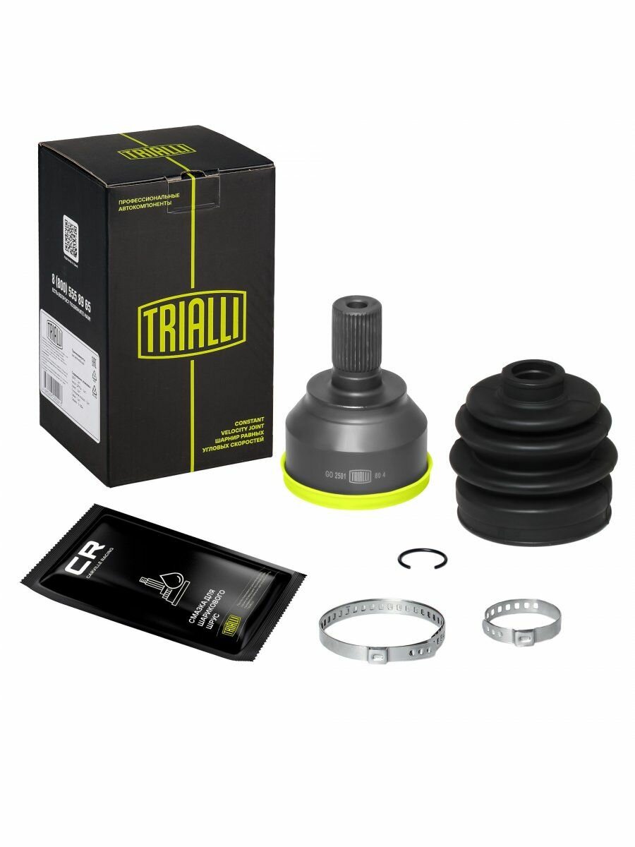 ШРУС для а/м Mazda 3 (03-) 1.6i/2.0i MT (наруж.) (GO 2501), TRIALLI GO2501