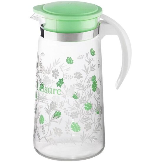 Кувшин Mallony La Caffetteria 1.4 л, термостойкое стекло, с крышкой, зеленый (910142)