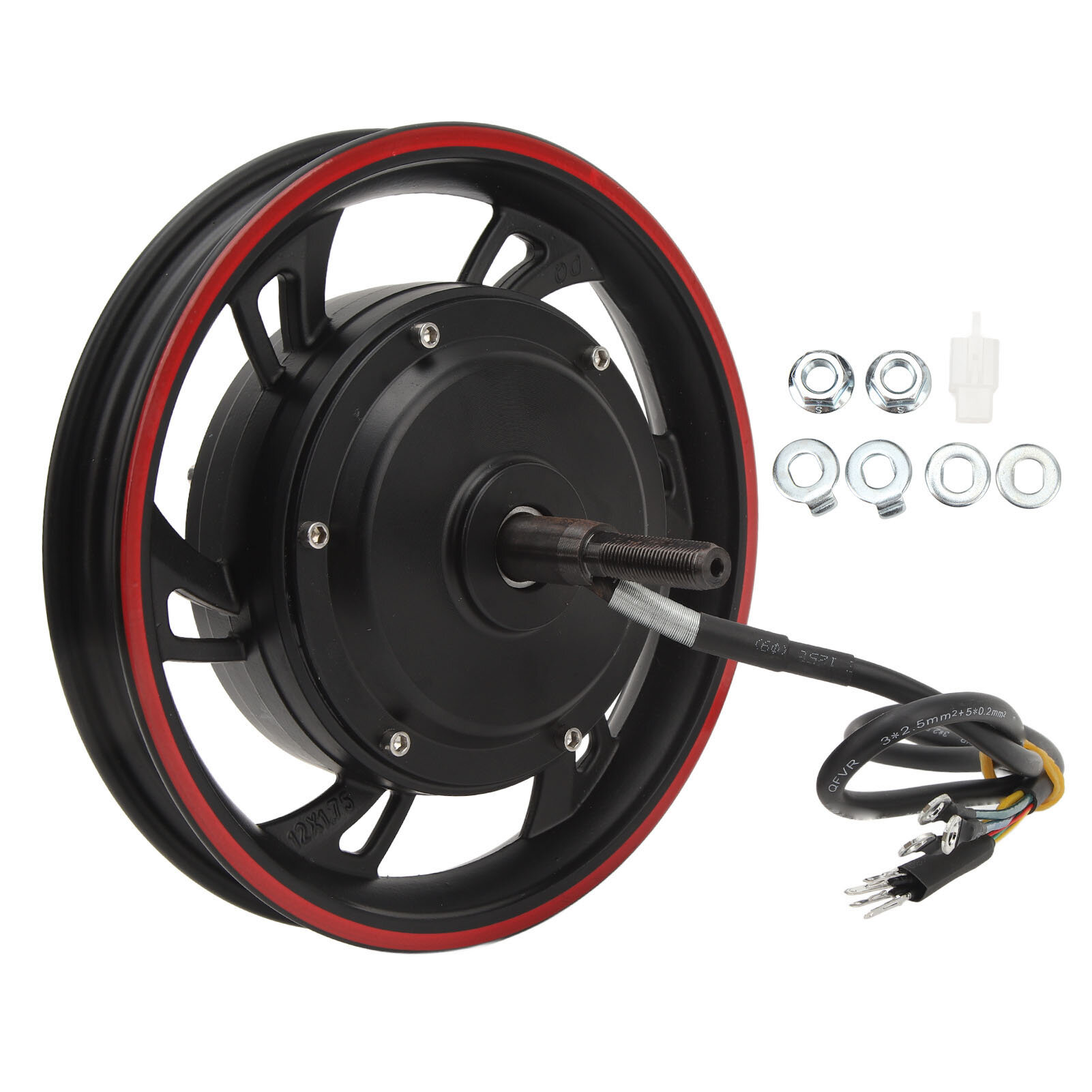 Бесколлекторный мотор-колесо 12 дюймов, 48V/72V, 500-1500W, дисковый тормоз