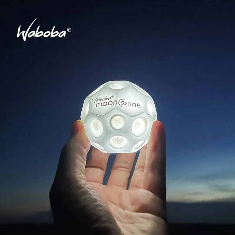 Waboba Moon Shine светящийся мяч-попрыгун, 1 шт, белый, вспененный полимер