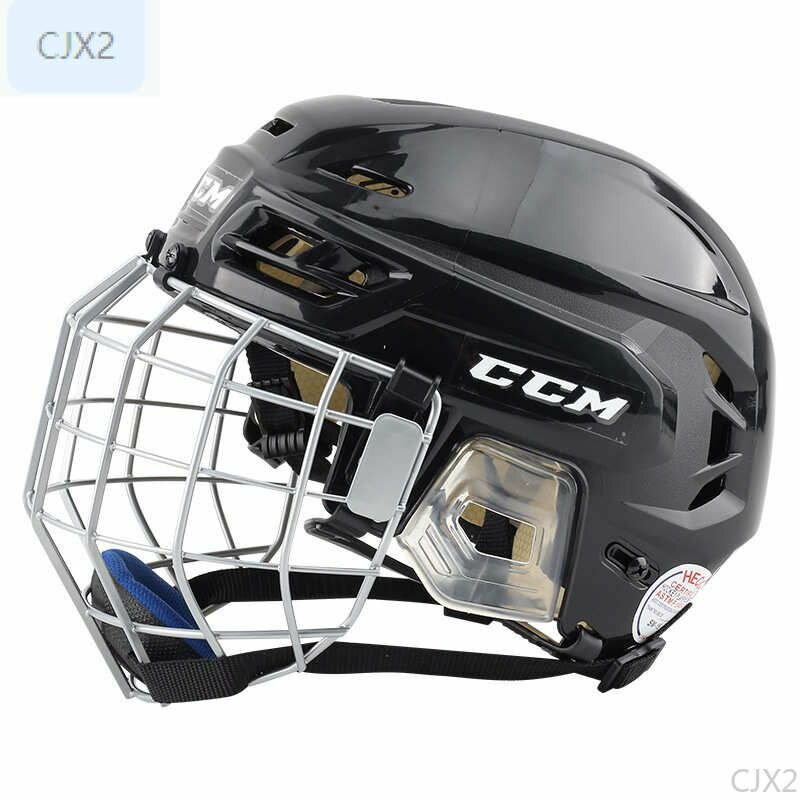 Защитный шлем CCM для хоккея и роллерспорта - размер M (55-59 см), черный, для вратарей