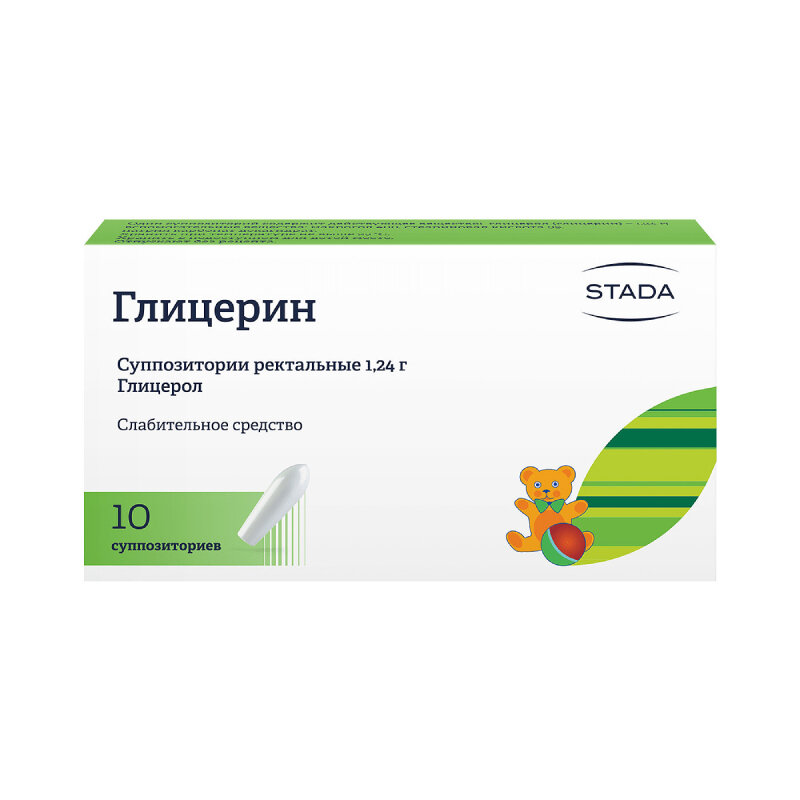 Глицерин Супп. рект.1,24Г №10