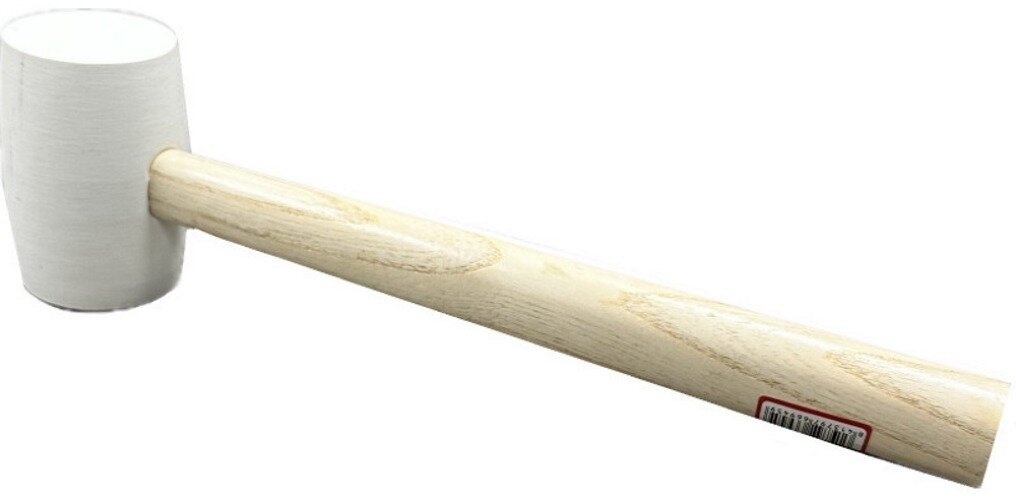 Киянка RUBI / Руби с деревянной рукояткой, резиновая, бежевая / инструменты