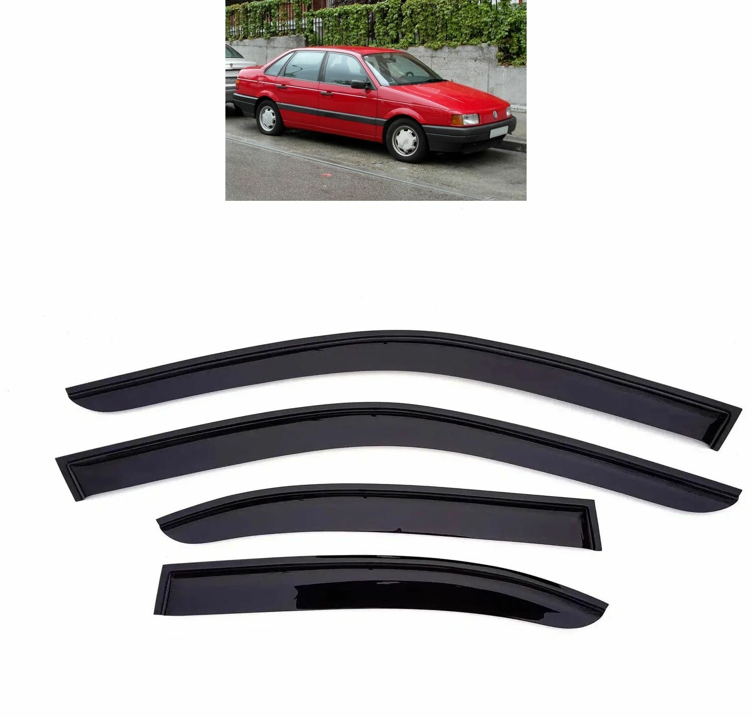 Дефлекторы боковых окон VOLKSWAGEN Passat Фольксваген Пассат B3 / B4 универсал (1988-1997)