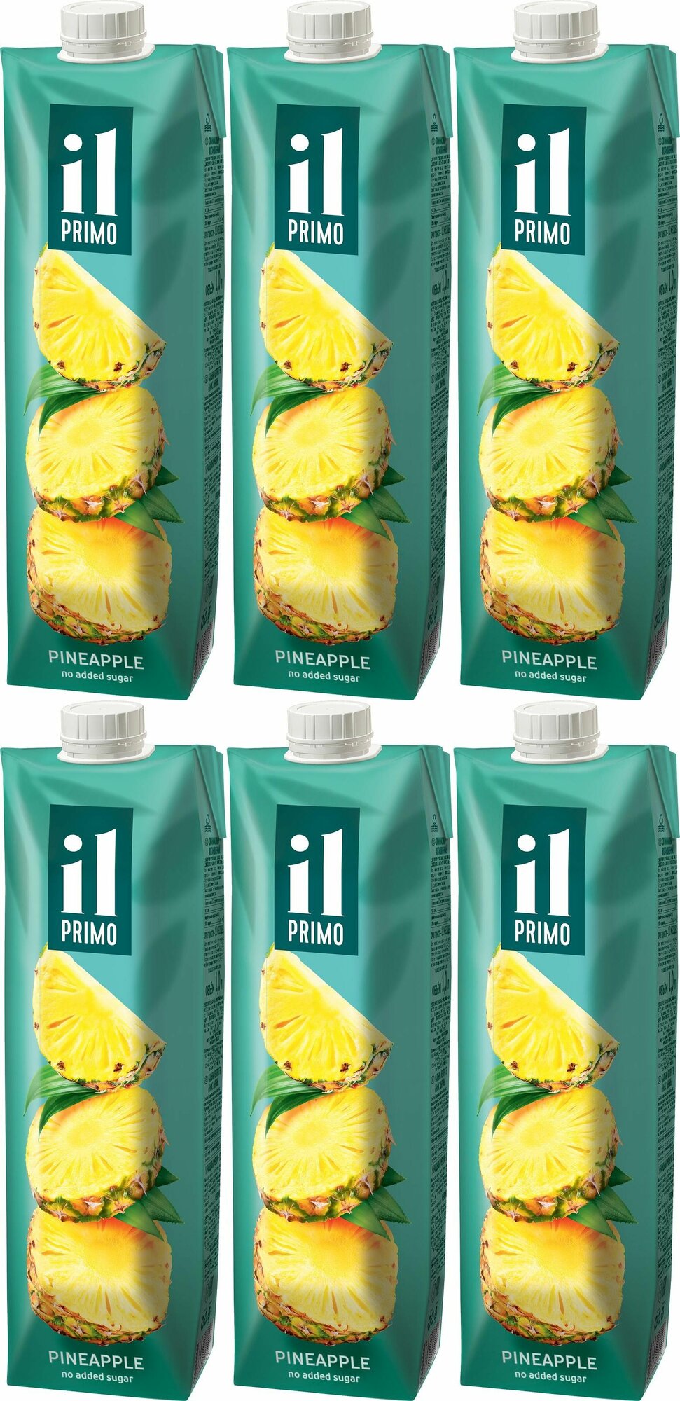 IL PRIMO Сок востановленный Ананасовый, 1 л, 6 шт в коробке