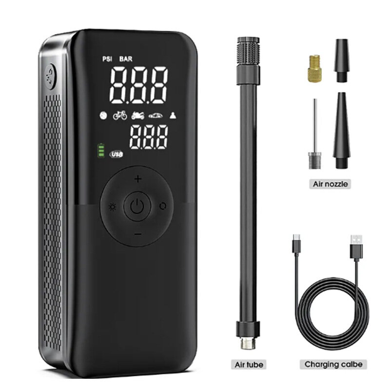 Умный автомобильный насос для палаток на открытом воздухе, быстрая зарядка, насос для шин автомобиля, электрический насос для электросамокатов, автоматический насос для надувных матрасов