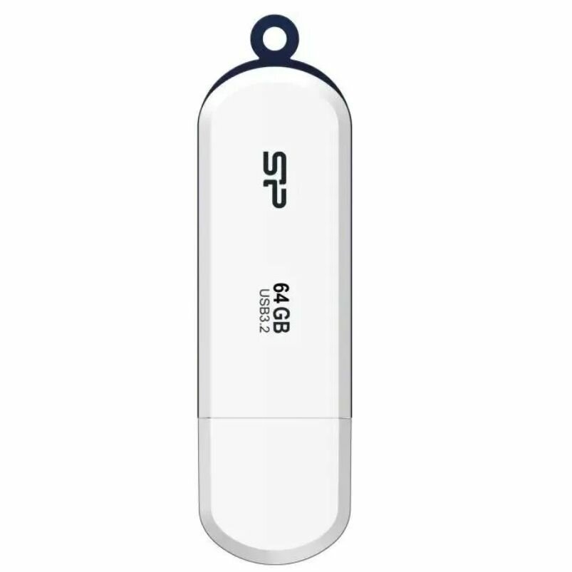 Память USB Flash 64 ГБ Silicon Power Blaze B32 (SP064GBUF3B32V1W) - колпачок, пластик, USB 3.0