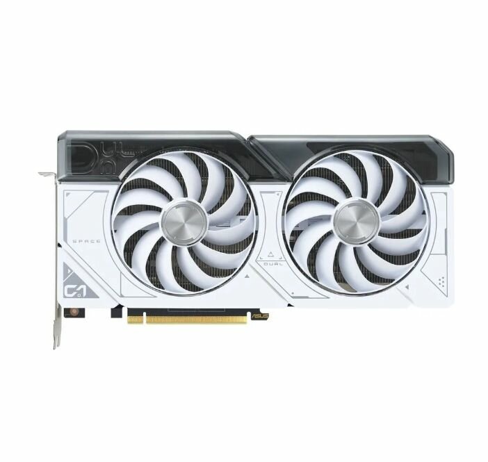 Видеокарта ASUS NVIDIA GeForce RTX 4070 DUAL OC (DUAL-RTX4070-O12G-WHITE) - PCI Express 4.0, 12 ГБ, GDDR6X, 192 бит, HDMI, DisplayPort, GPU 2520 МГц
