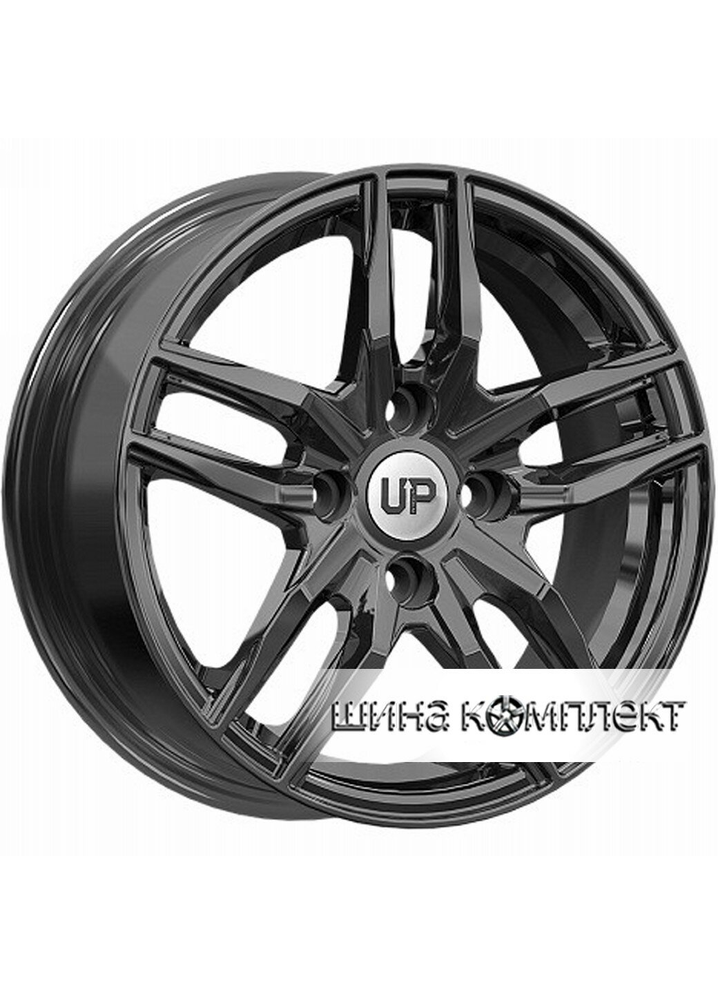 Колесный диск Wheels UP Up125 6x15 4x108 ET27 65,1 New Black литой для автомобиля