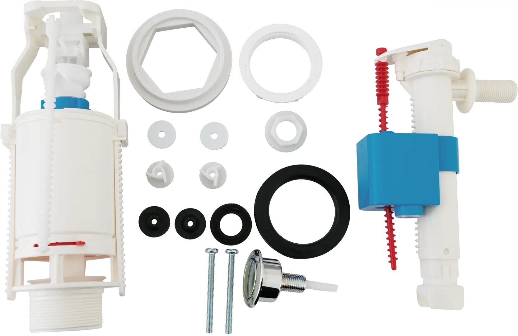 Арматура АНИ Пласт хром пластик боковая подводка