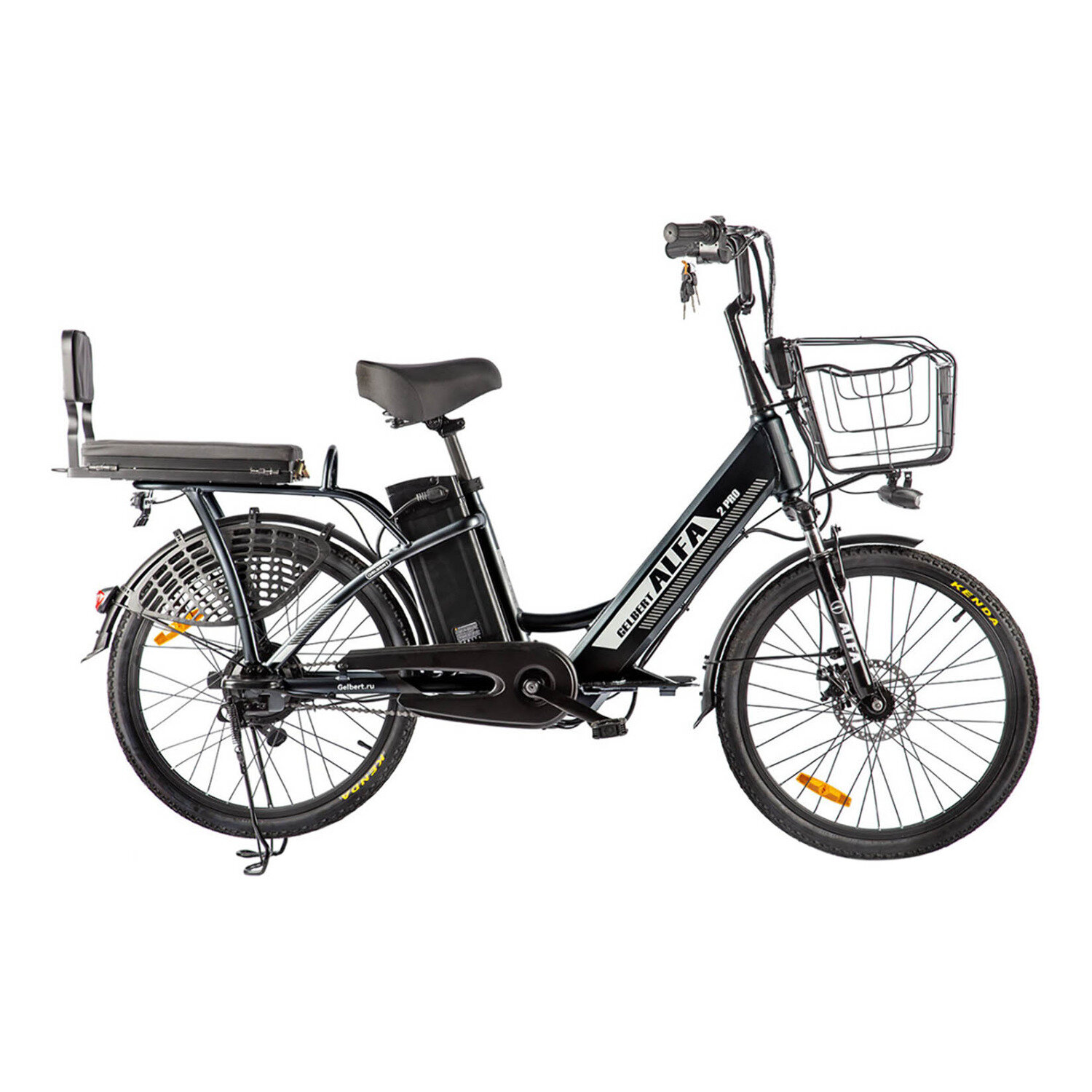 Электровелосипед Gelbert (Eltreco) ALFA 2 PRO Черный, для мужчин ,500