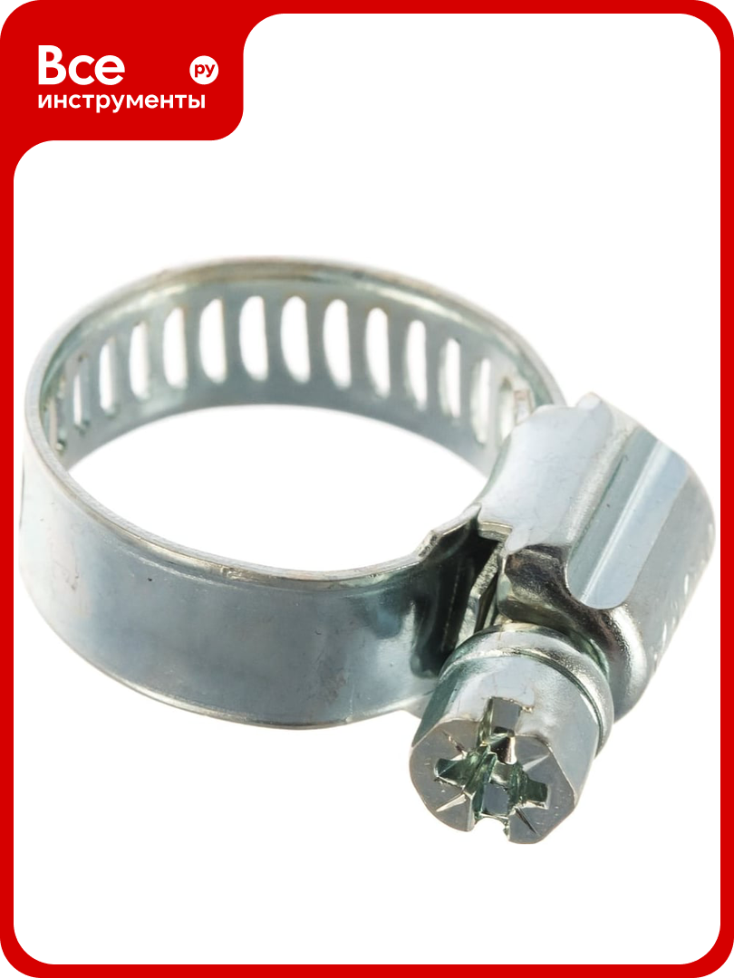 Хомут обжимной под отвертку Добросад 16 мм, 8 шт. 782-019
