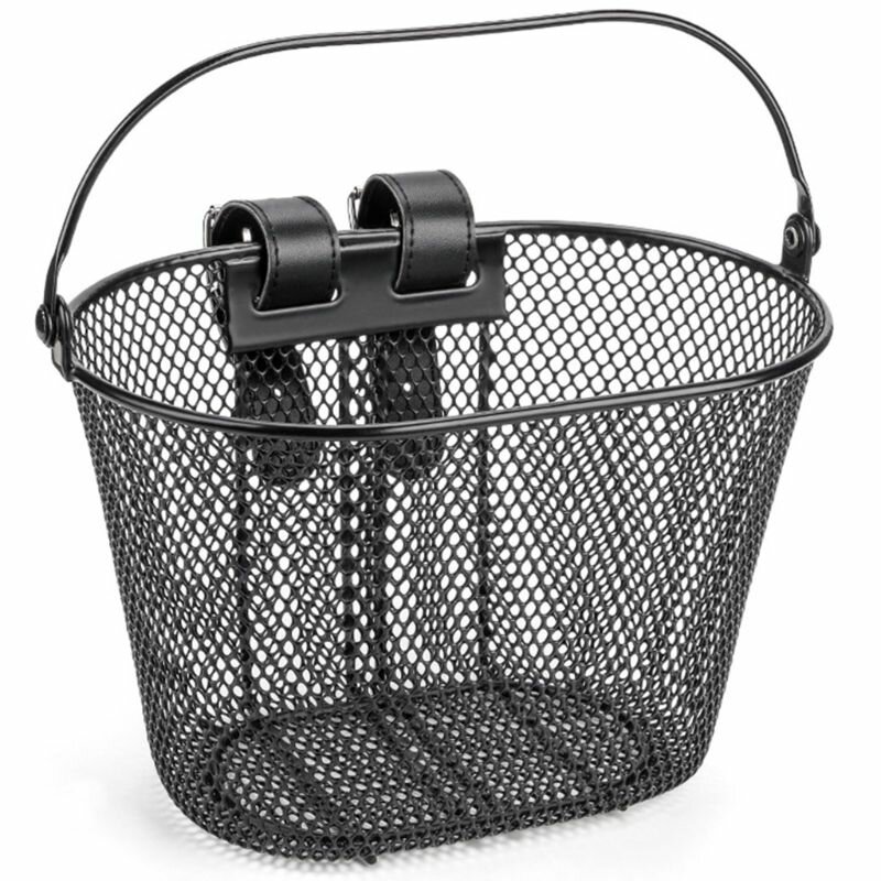 Передняя корзина для велосипеда, детская автомобильная корзина, переносная аксессуары езды на велосипеде-черный